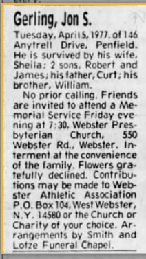 So who WAS Jon S. Gerling? | webster on the web