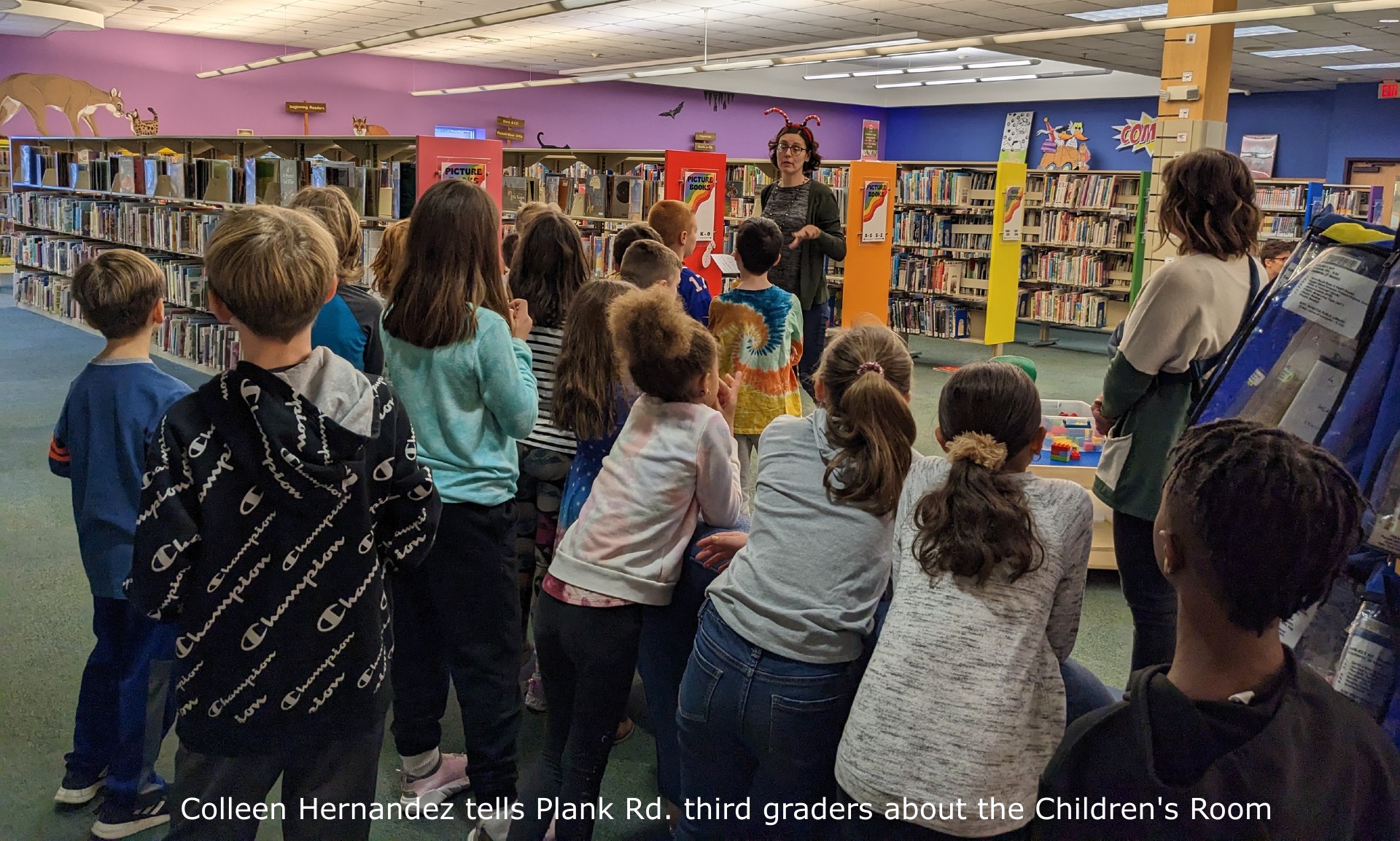 Third graders meet the Webster Public Library | webster on the web